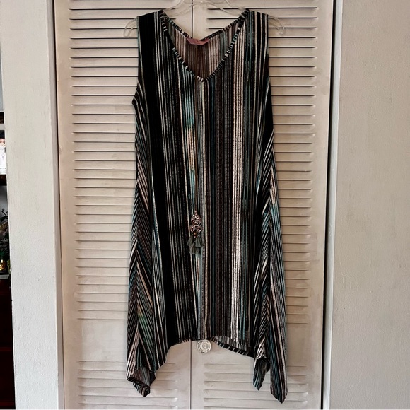 SJS | Dresses | Sjd Sleeveless Multicolored Midi Dress | Poshmark